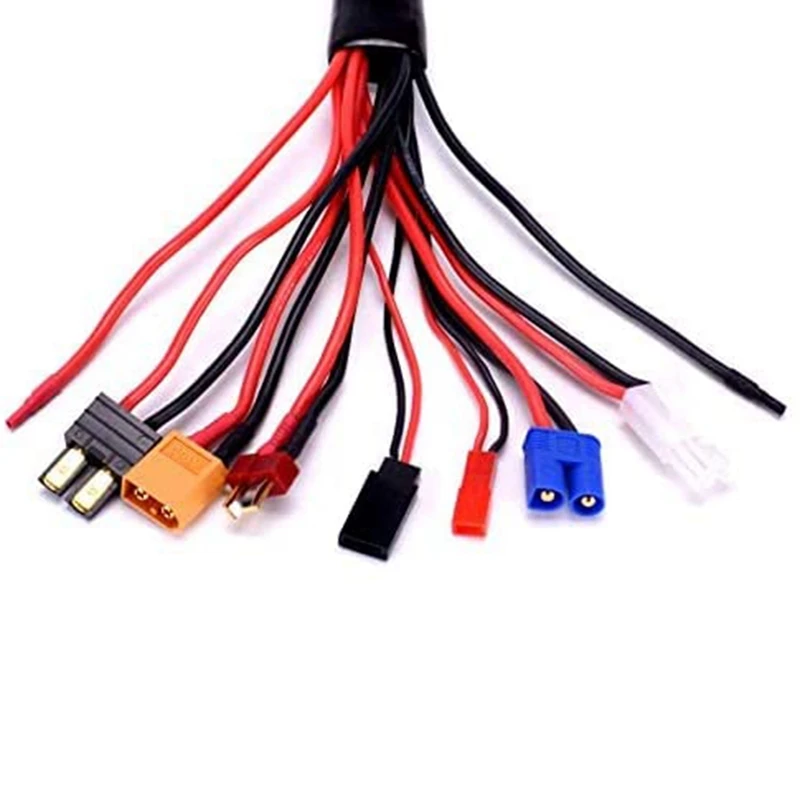 Rc Lipo Battery Charger Connector Adapters 9 In 1 Splitter Cable 4.0mm ...