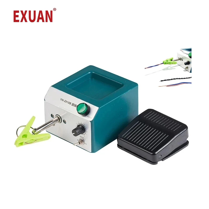 Electric-Twisting-Machine-Adjustable-Speed-Pedal-Shielded-Wire-Braided ...