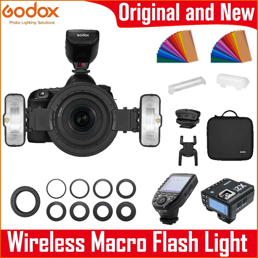 Godox Mf12-k2 Ttl Macro Flash Speedlite 2-light Kit 2.4 Ghz Wireless ...