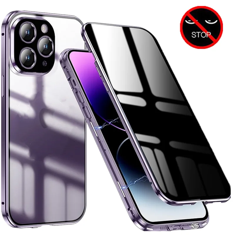 Suitable-for-IPhone-15-14-13-12-Pro-Max-Privacy-Glass-Magnetic-Border ...