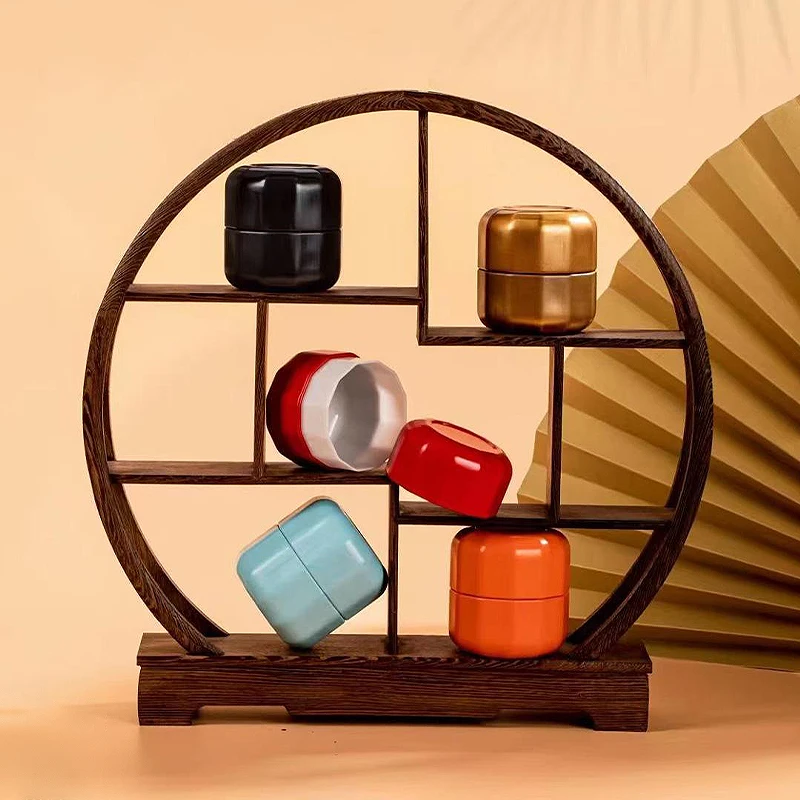 2Pcs-Mini-Metal-Box-Small-Travel-Portable-Container-Jar-Chinese-Tea-Can ...