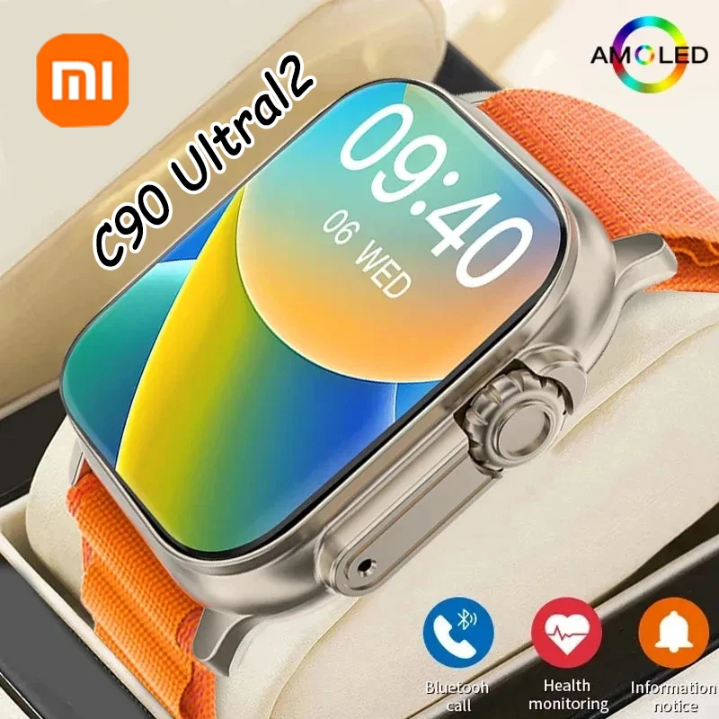 XIAOMI-NEW-C90-Ultral2-Smart-Watch-NFC-waterproof-Men-Women-GPS-Track ...