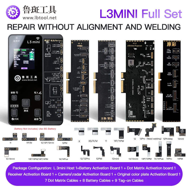 Luban-L3-Mini-Smart-Programmer-for-Face-X-XS-XR-Dot-Matrix-Repair-11-12 ...