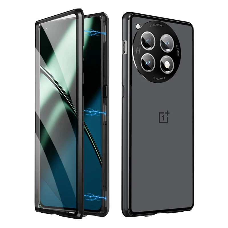 For-OnePlus-11-12-Phone-Case-360-Aluminum-Alloy-Frame-Lens-all ...