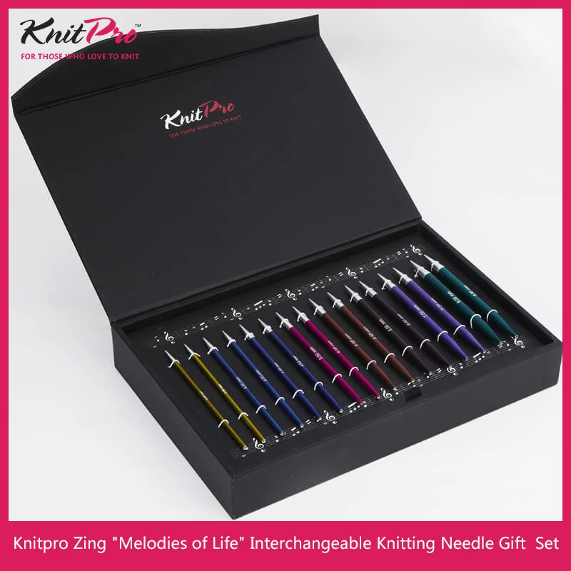 Knitpro zing "melodias da vida" agulha de tricô intercambiáveis presente conjunto|knitting ...