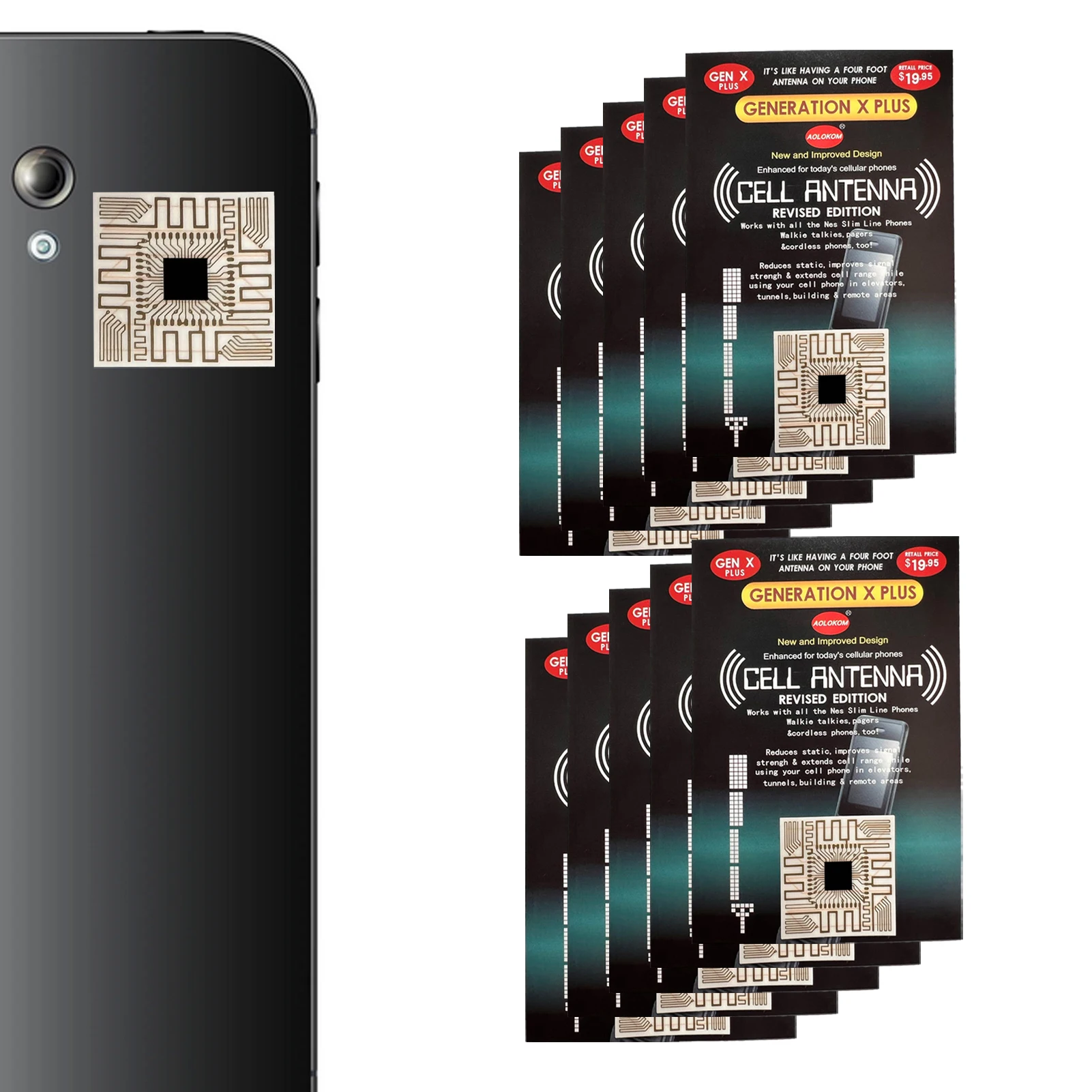 GEN-X-PLUS-Portable-Phone-Signal-Booster-Sticker-Mobile-Antenna-Booster ...