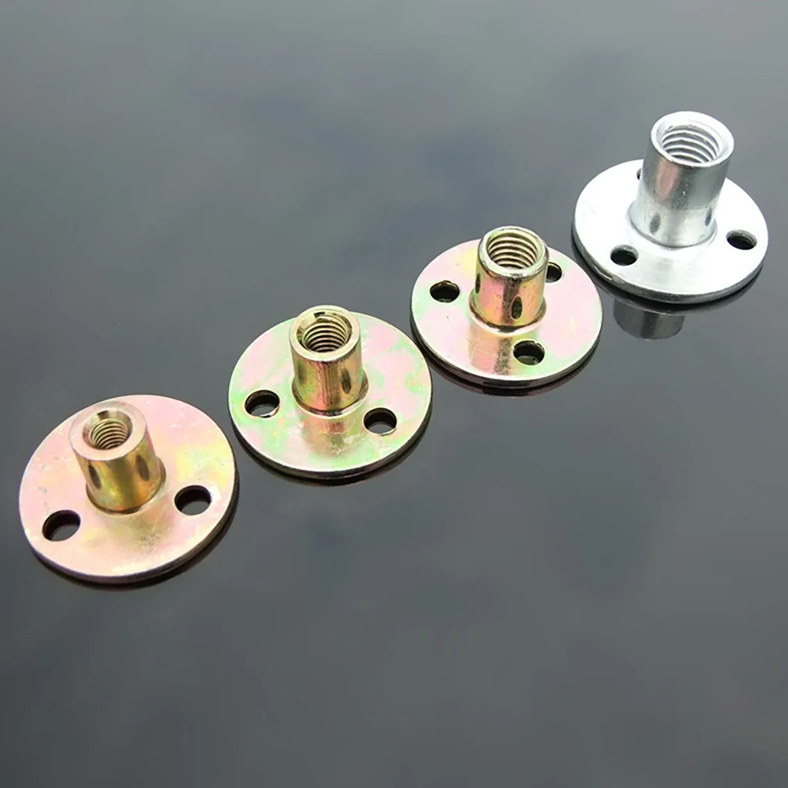 1Pcs-M6-M8-M10-M12-Flange-Motor-Shaft-Coupling-Three-hole-Nut-Iron ...