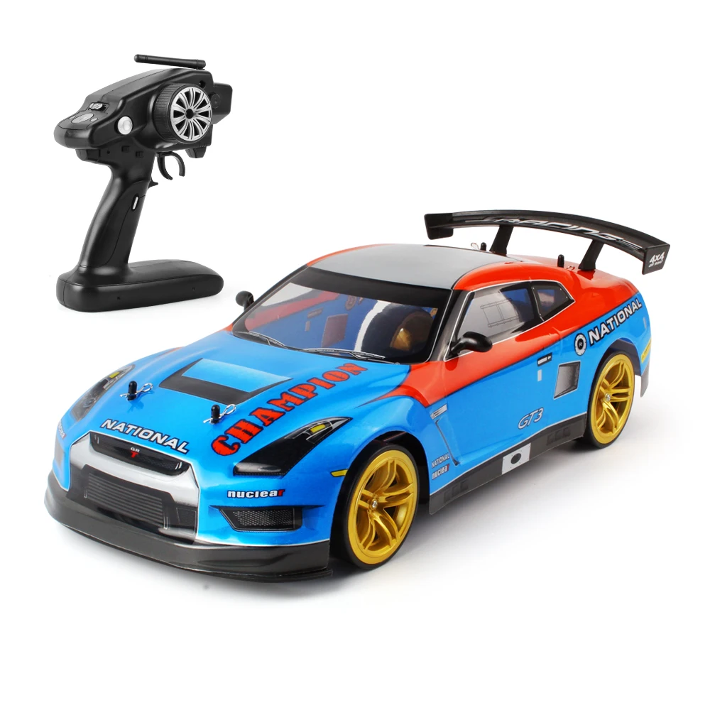 RC Car 1/10 Drift 70KM/H 2.4G Radio Controlled Car LED Headlight Racing ...