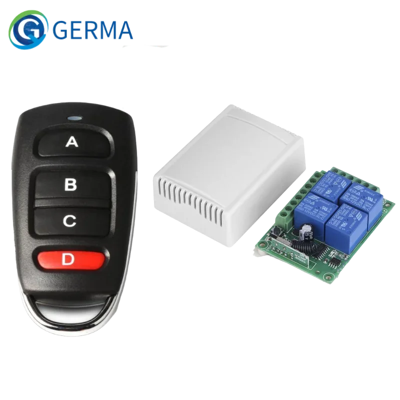 GERMA-4-CH-Buttons-433MHz-RF-Transmitter-Wireless-with-Remote-Control ...