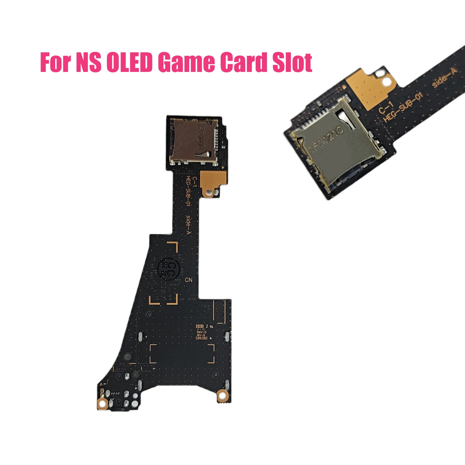 SD TF Card Slot Socket Board Replacement for NS OLED Game Card Reader ...