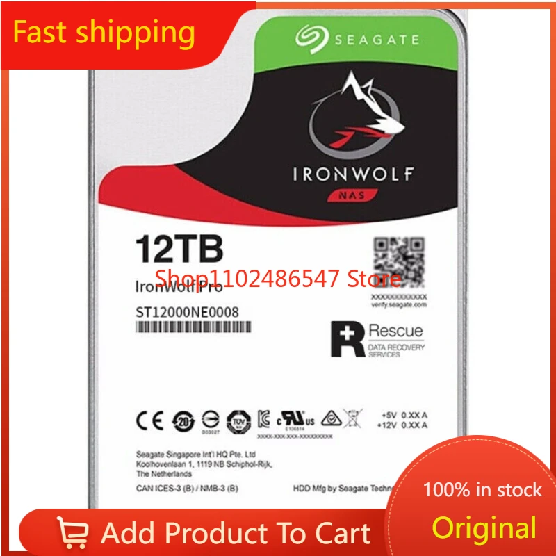 For-Seagate-IronWolf-Pro-12TB-7200RPM-SATA-6Gb-s-3-5-NAS-HDD ...
