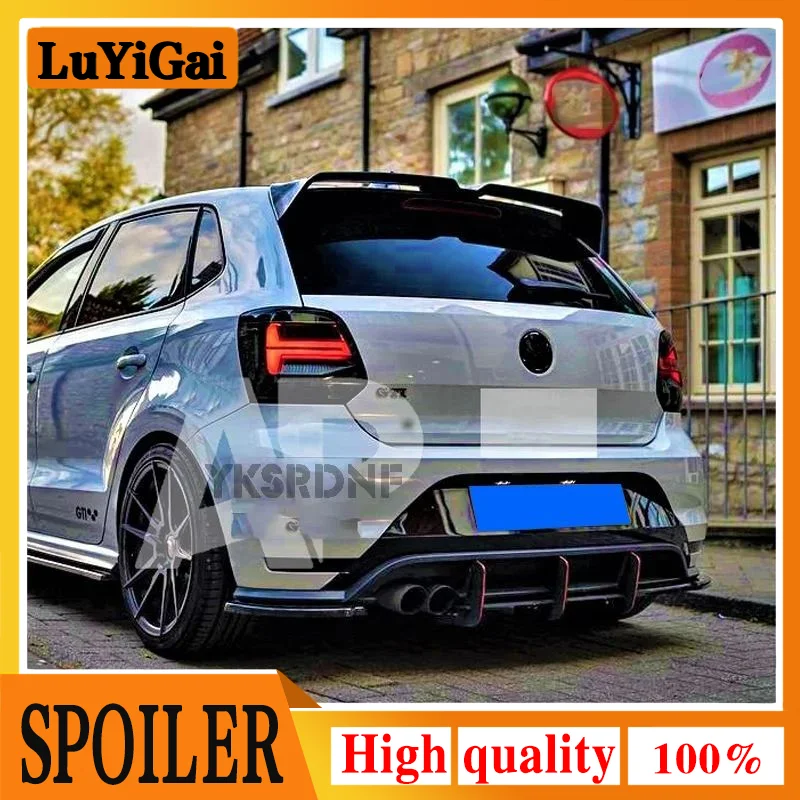 For-VW-Polo-MK5-GTI-6R-6C-2009-2017-GTI-Style-Rear-Roof-Spoiler-Wing ...
