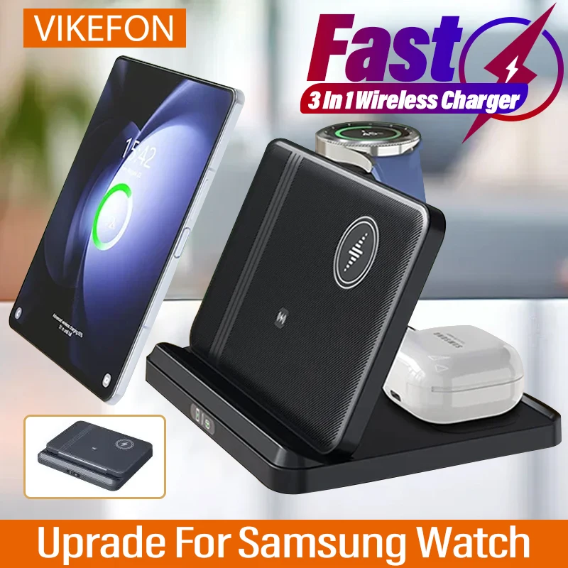 3-in-1-Wireless-Charger-Stand-For-Samsung-Z-Fold-Zflip5-S24-S23-Ultra ...