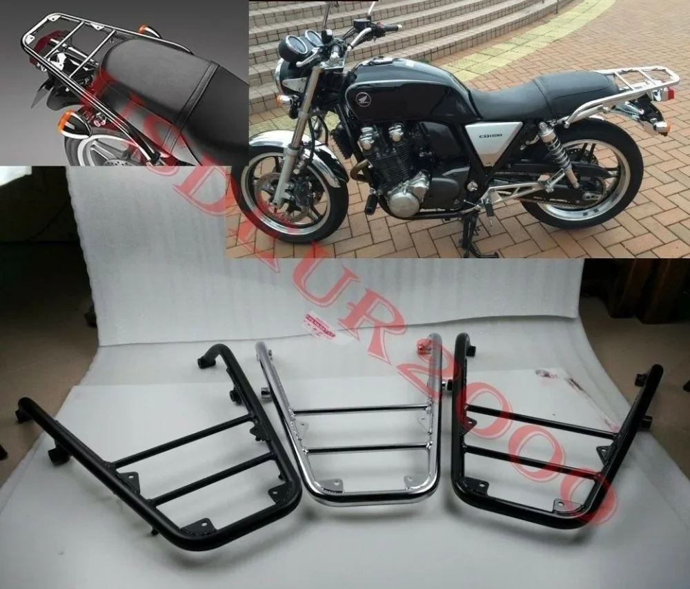 Rear-Carrier-Cargo-Luggage-Rack-for-Honda-CB1100-EX-RS-Chrome-Black ...