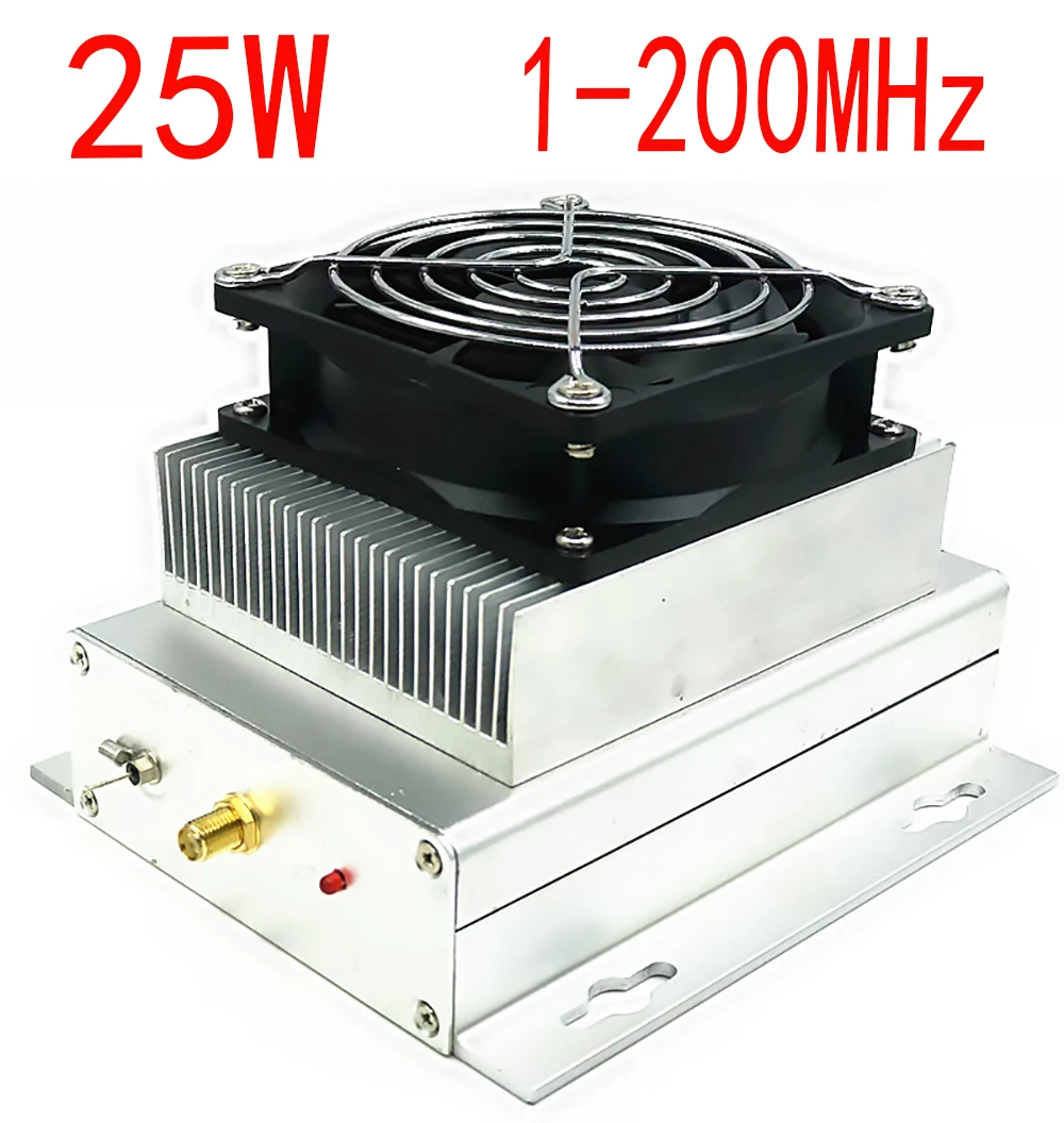 25W RF power amplifier 1-200MHz broadband high power gain 32-35dB