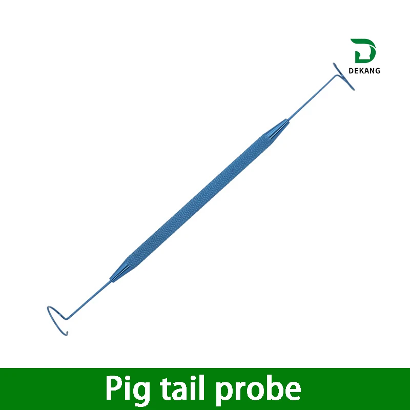 Pig Tail Probe Ophthalmic Microinstruments Double Headed Probe Hook ...