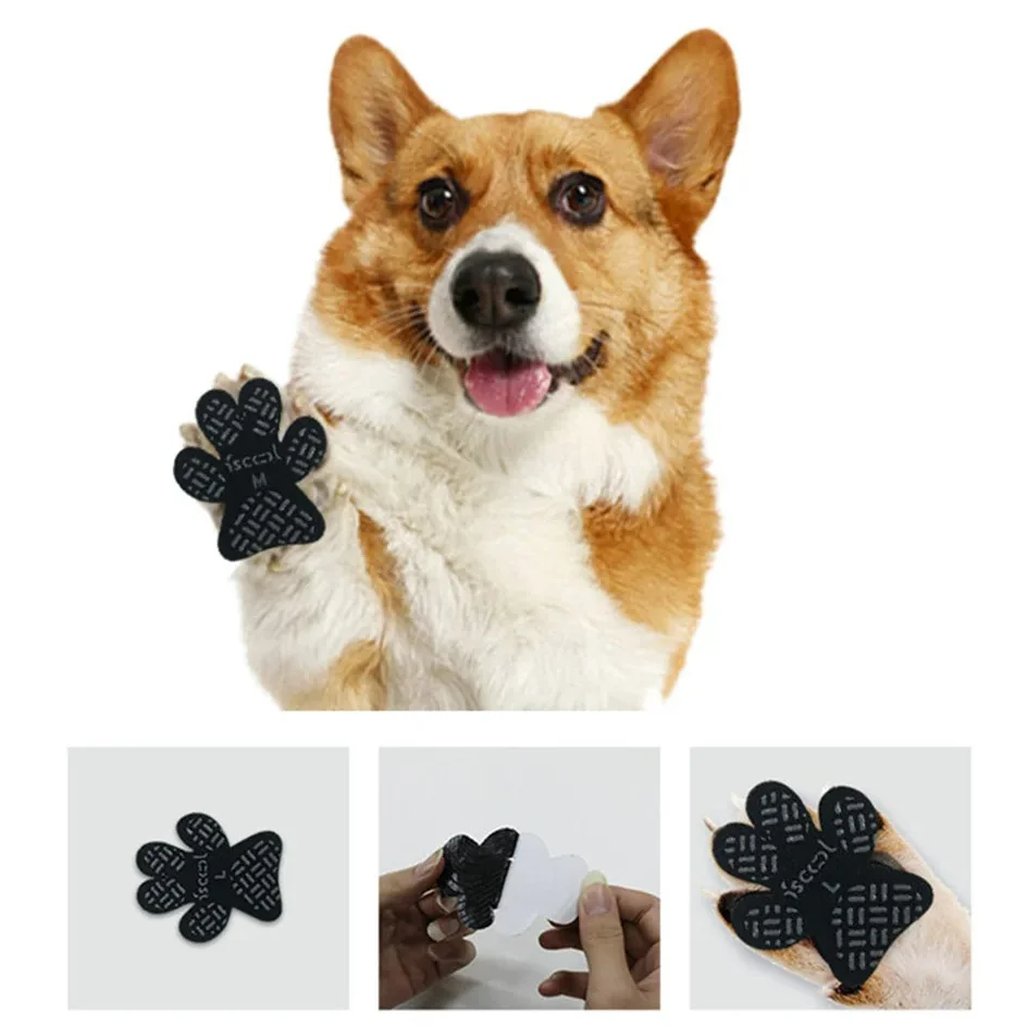 Paw Protectors Dog Anti-Slip Pads Waterproof Self Adhesive Shoes ...