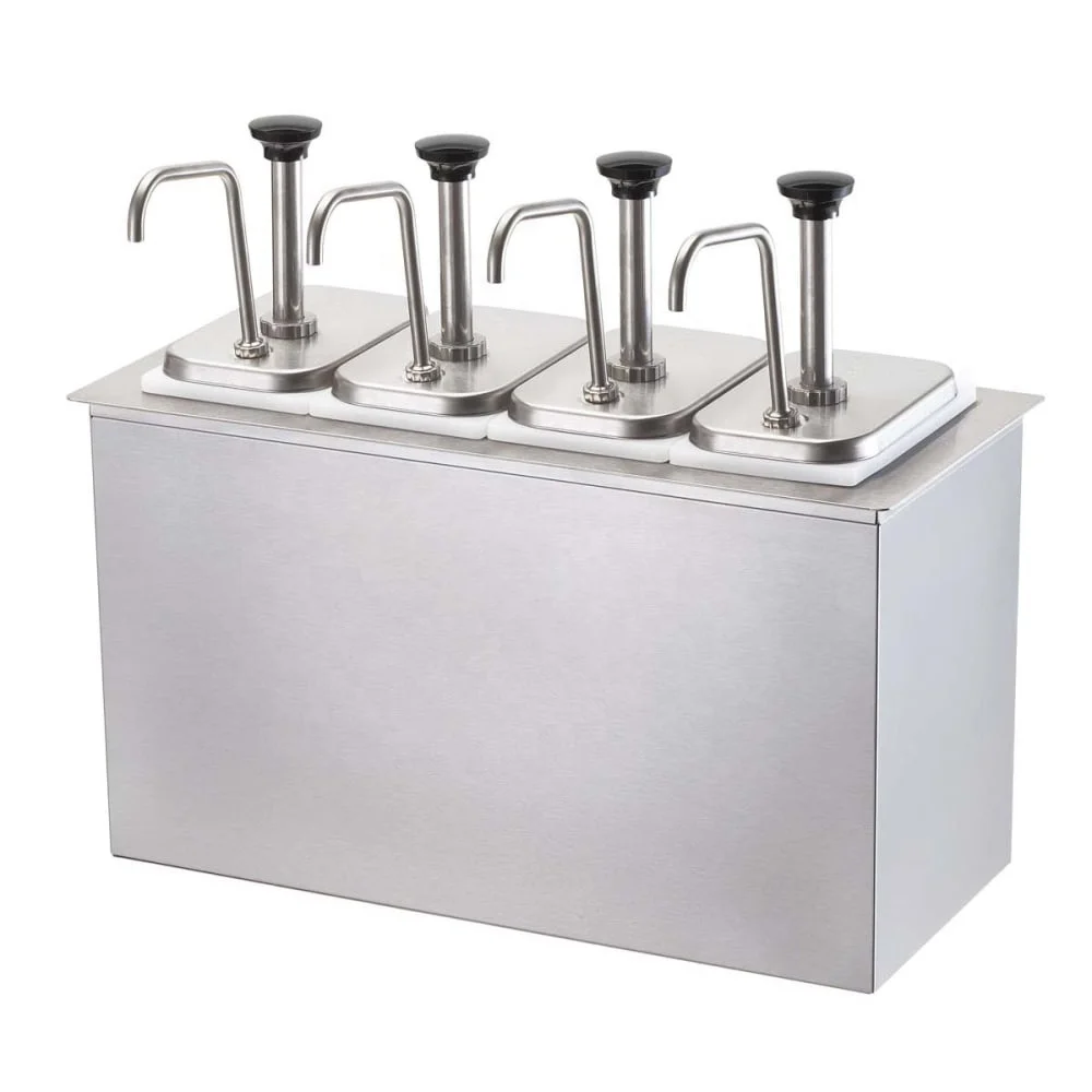 Wholesale-Commercial-Condiment-Pump-Dispenser-Stainless-Steel-2L-4 ...