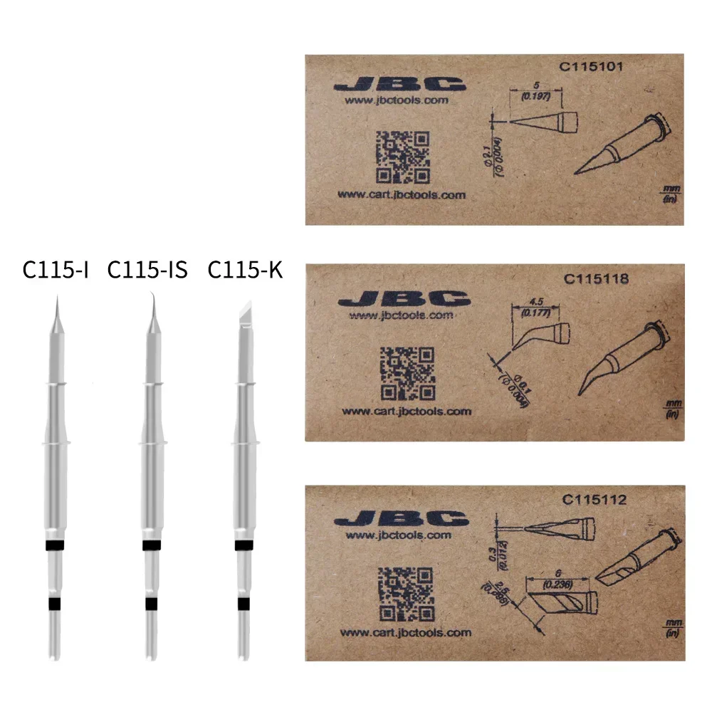 Original-JBC-Soldering-Iron-Tips-C115-101-C115-118-C115-112-For-T115 ...