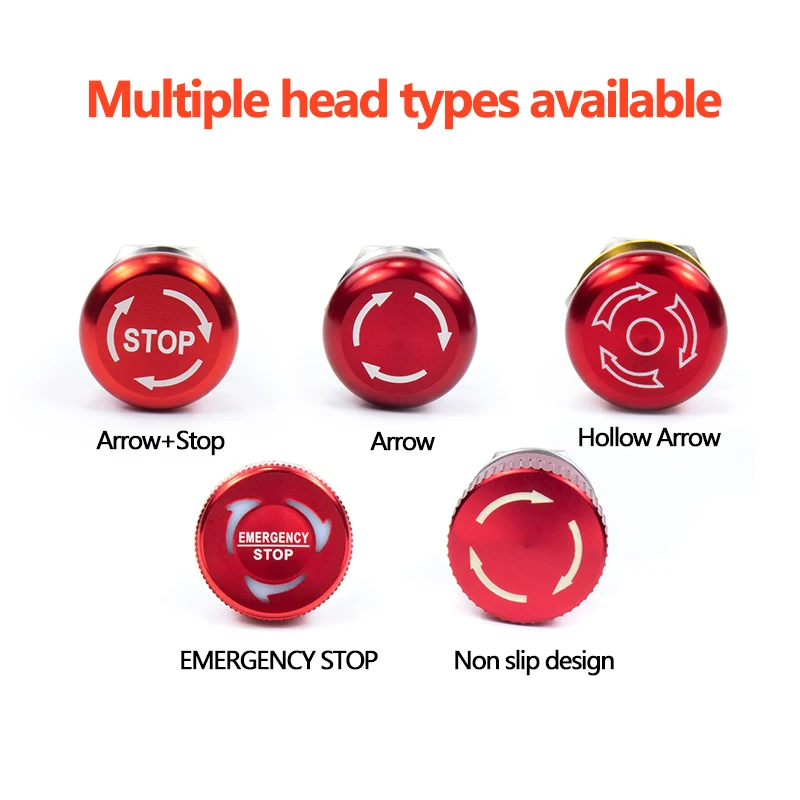 22mm-25mm-30mm-Metal-Emergency-Stop-Button-Switch-Stainless-Steel-Dust ...