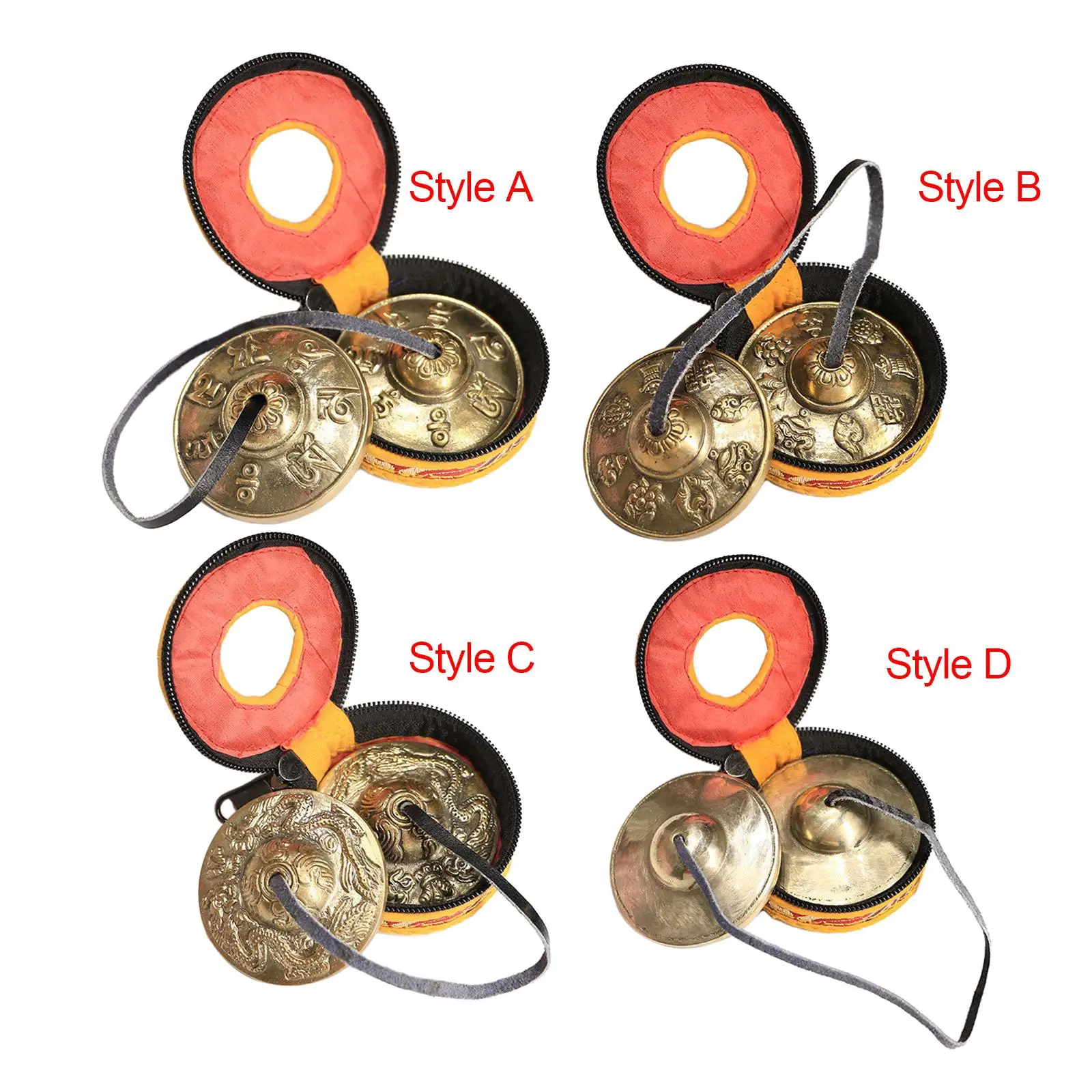 Tibetan-Tingsha-Cymbals-Buddhist-Tingsha-Symbols-Portable-Brass-with ...