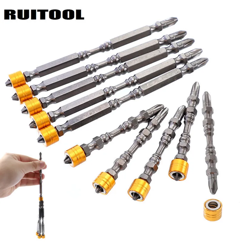 NEW-10pcs-65mm-110mm-Screwdriver-Bit-Set-Phillips-Head-PH2-Magnetic ...