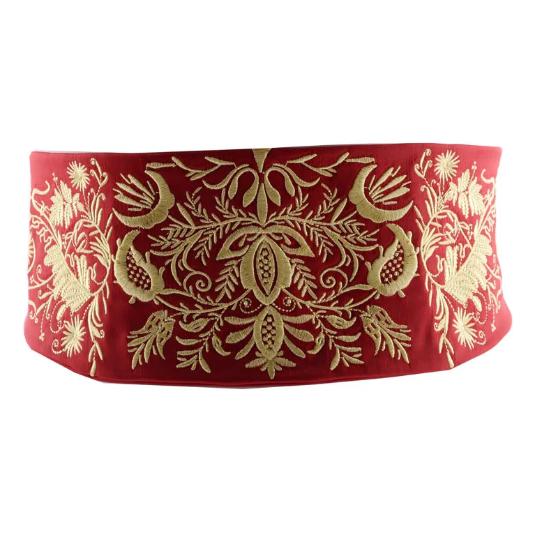 Retro-Embroidered-Wide-Belt-Cummerbunds-Kimono-Dress-Decor-Belt-Girdle ...