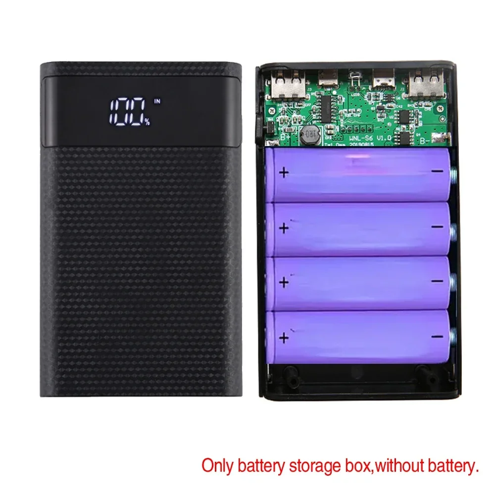 Power-Bank-Case-4-18650-Battery-Box-External-15000mAh-Charge-Storage ...