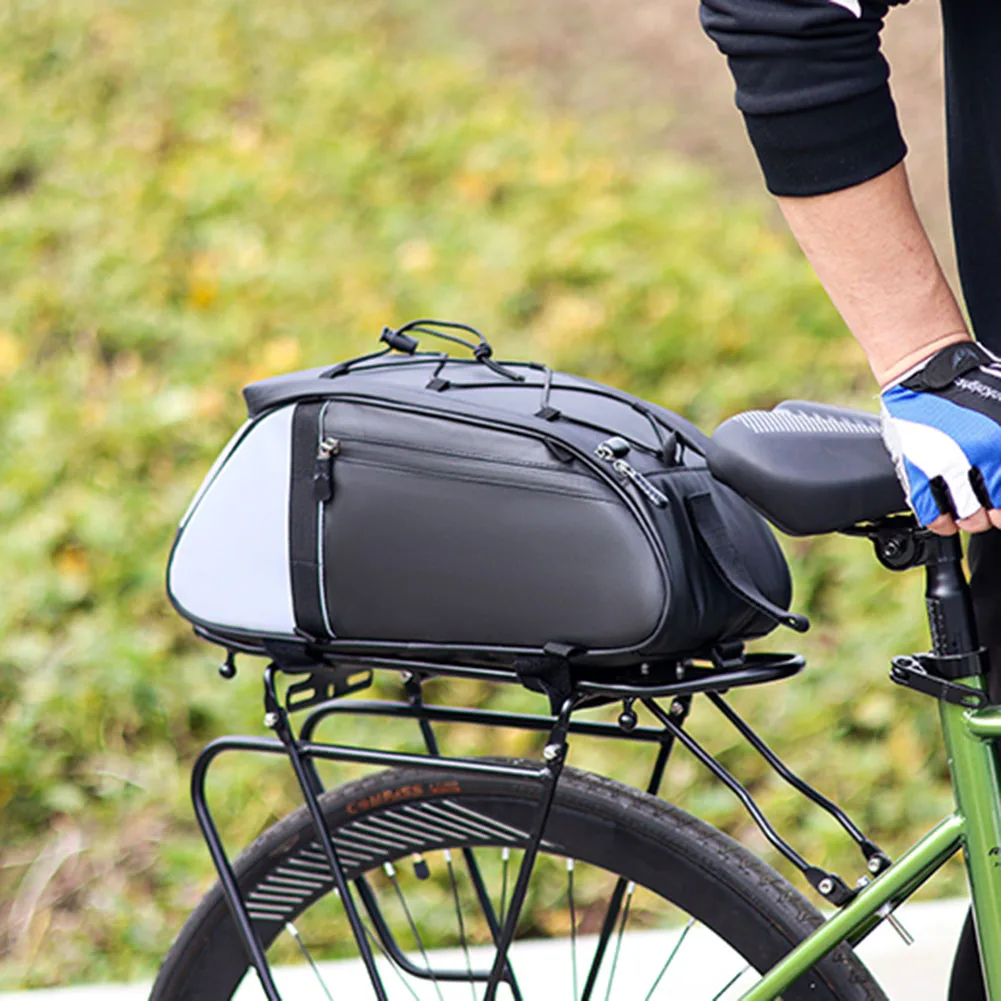 Bike-Rear-Rack-Bag-Bike-Rear-Seat-Cargo-Bag-Reflective-PU-Bike-Carrier ...