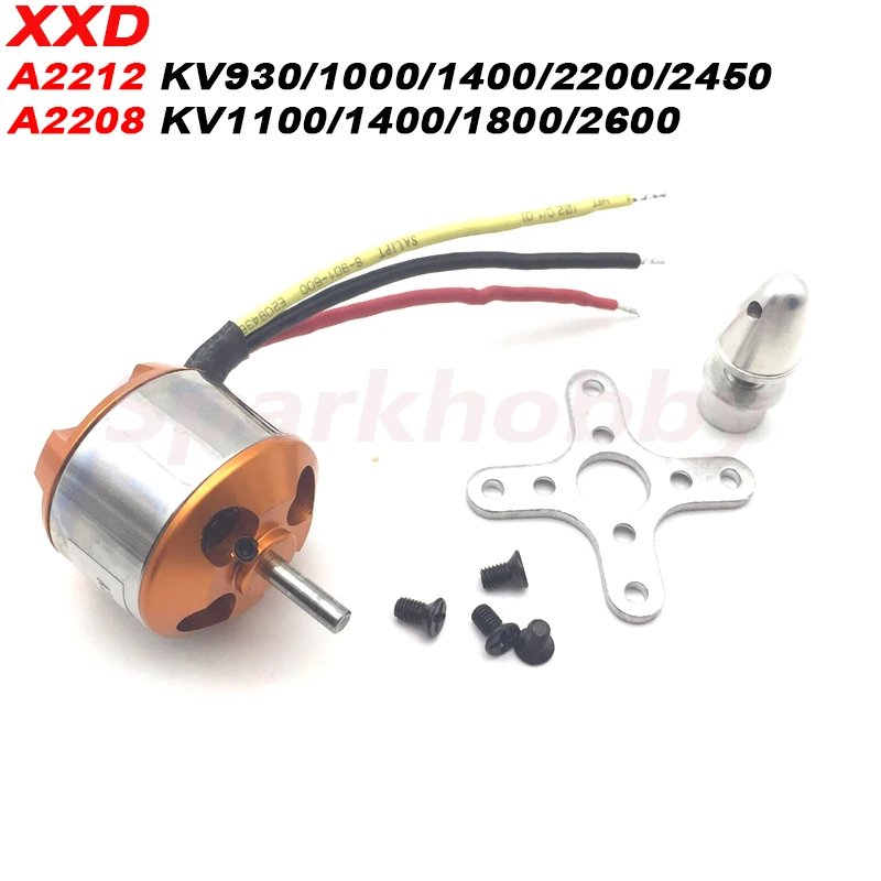 XXD A2212 A2208 Brushless Motor 930KV 1000KV 1100KV 1400KV 1800KV ...