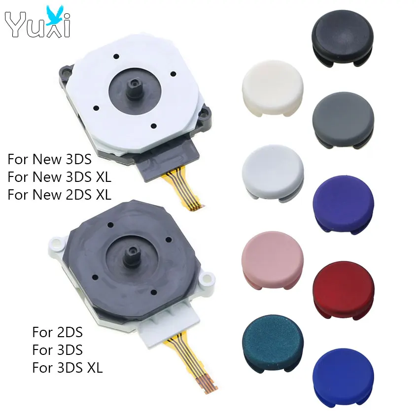 YuXi 3D Analog Joystick + stick grip Cap Control Cover Button ...