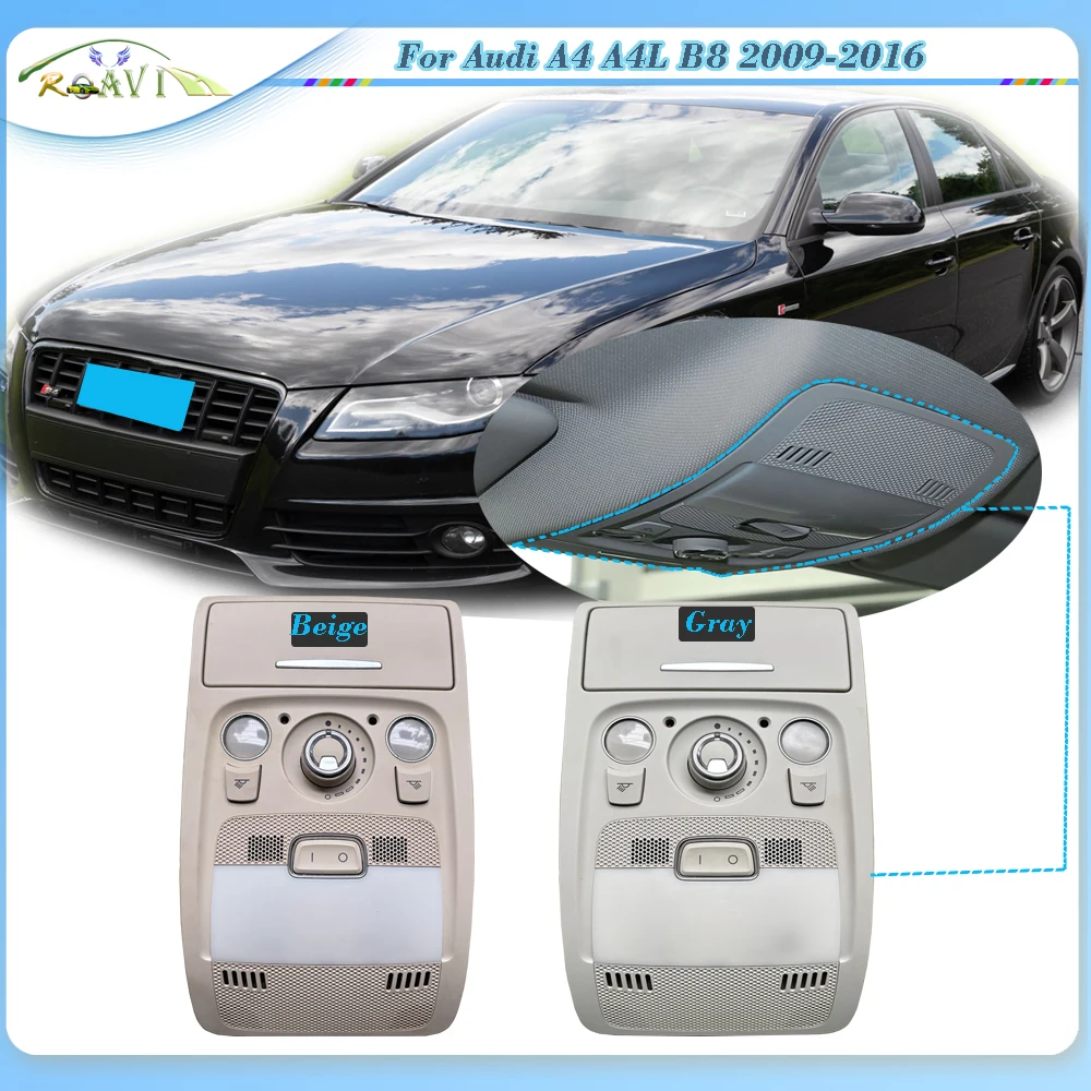Roavia For Audi A4 A4L B8 2009-2016 Dome Light Front Grey /Beige ...