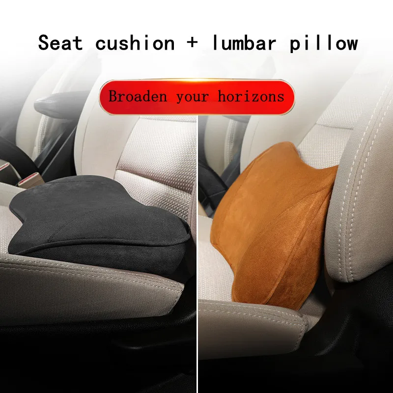 2-In-1-Car-Seat-Booster-Anti-skid-Pad-Universal-Memory-Foam-Lumbar ...