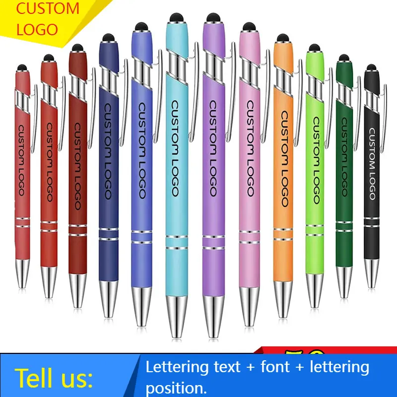 100pcs-Metal-Business-Ballpoint-Universal-Drawing-Touch-Screen-Stylus ...