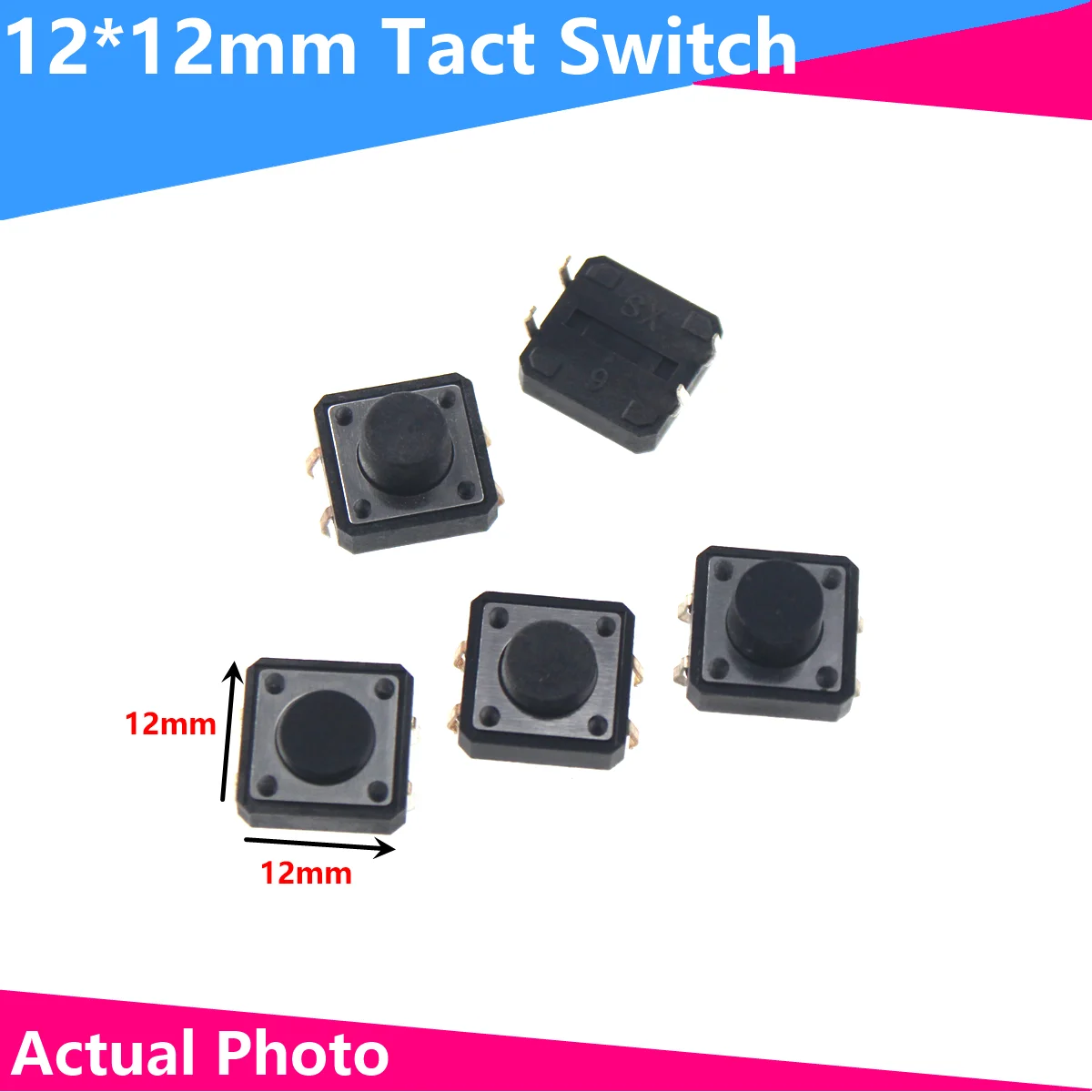 20PCS-Lot-12-12-Push-Button-Switch-12-12MM-Light-Touch-Vertical-Type-H ...