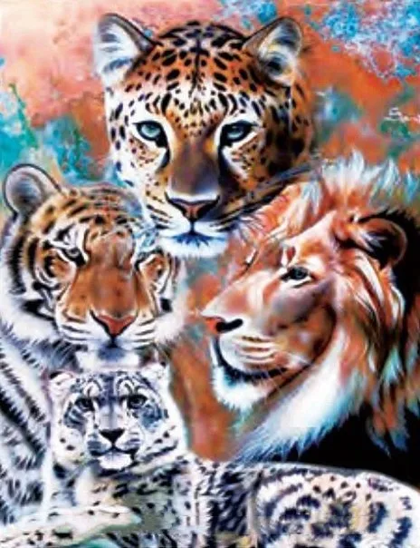Lion Cheetah Tiger