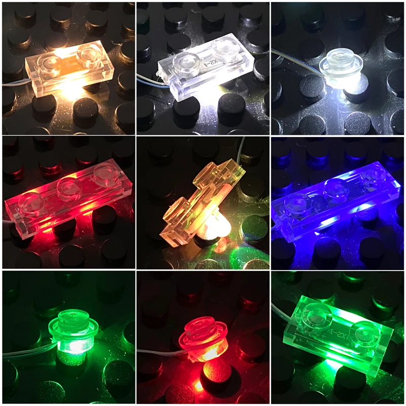Lamp Pin Port Compatible With Building Block MOC Accessories Signal Led ...