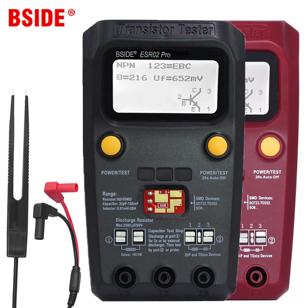 BSIDE-ESR02pro-Multi-purpose-Transistor-Tester-Diode-Triode-Capacitance ...