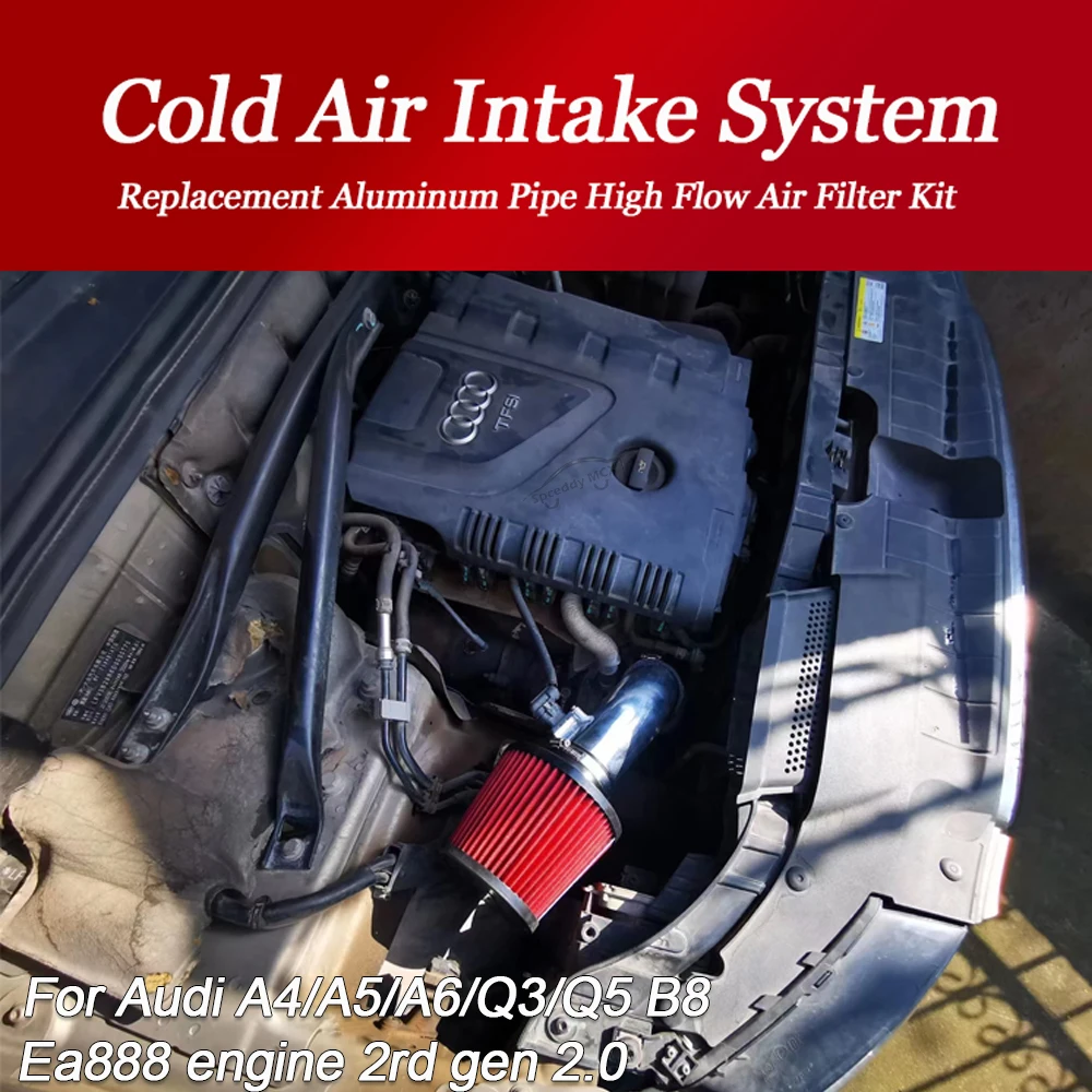 Performance-Cold-Air-Intake-System-Fit-For-Audi-A4-B8-A6-Q3-Q5-EA888 ...