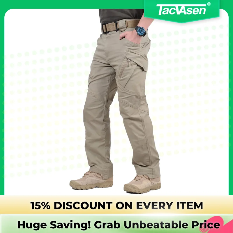 TACVASEN-IX9-City-Cargo-Pants-Mens-Multi-Pockets-Work-Pants-Cotton-Stretch-Casual-Trousers ...