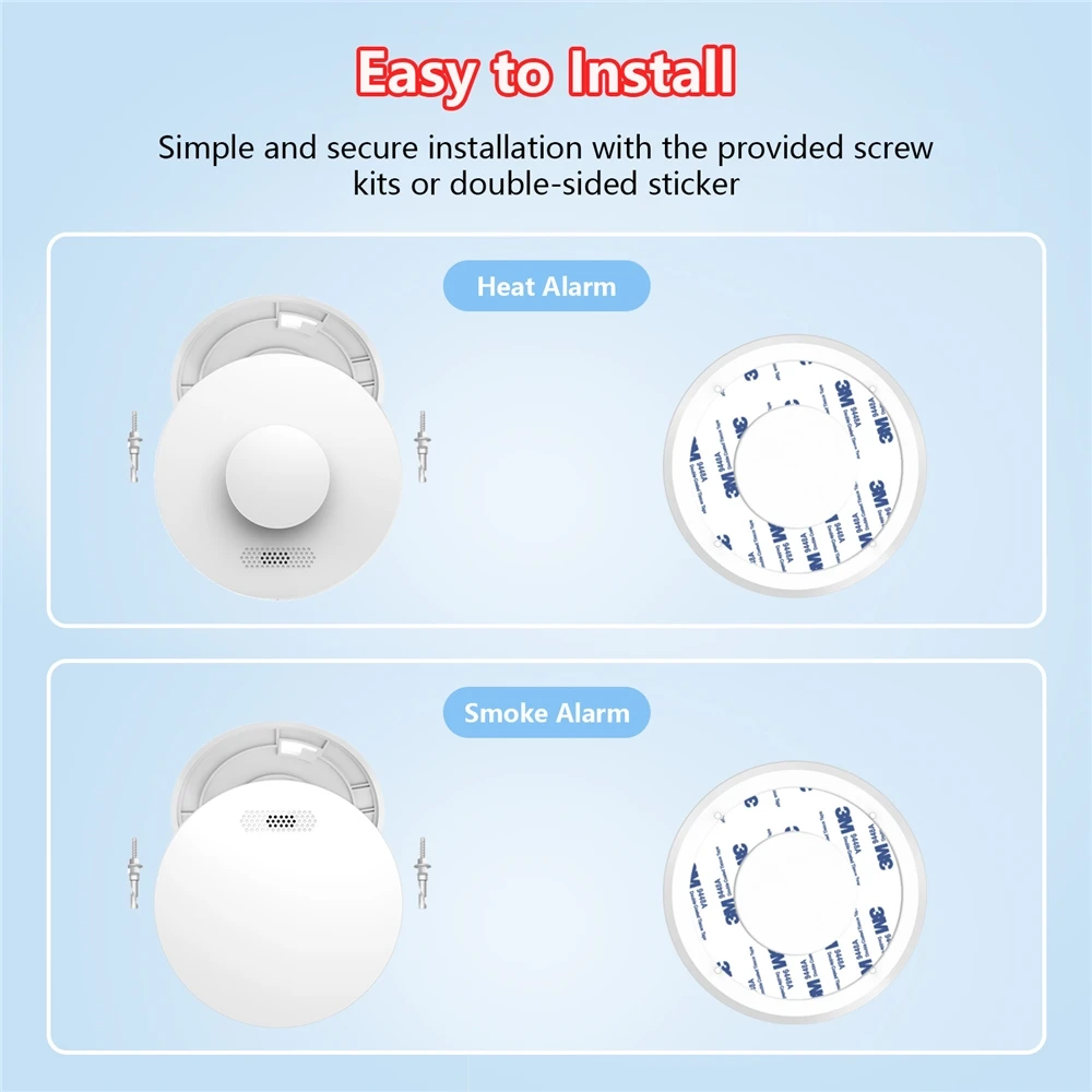 Home alarm system wireless interconnected smoke detector Interlinked ...