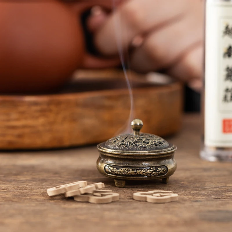 New-Retro-opper-Incense-Burner-Twelve-Zodiac-Signs-Burner-Brass-Incense ...