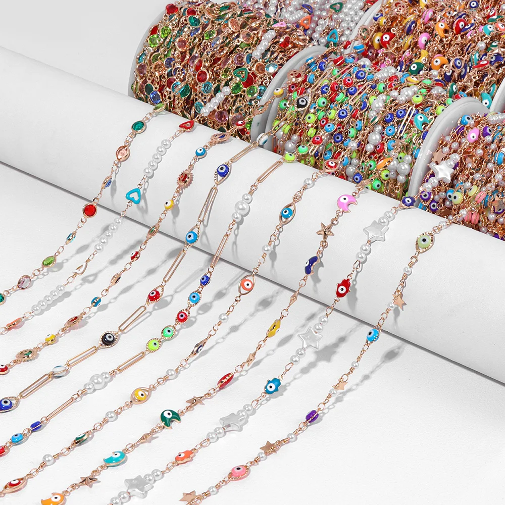 New-Arrival-Muticolor-Enamel-Chains-Multicolor-Quartzs-Devil-s-Eye ...