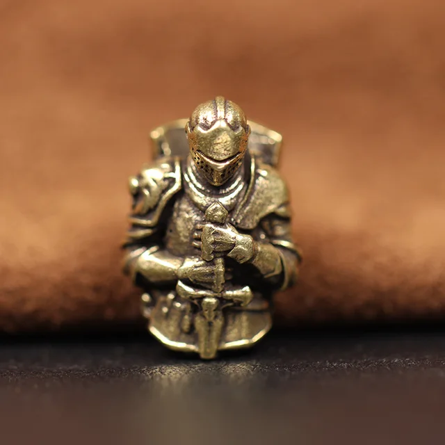 Vicissitudes Templar Knight Brass EDC Retro Paracord Knife Beads ...