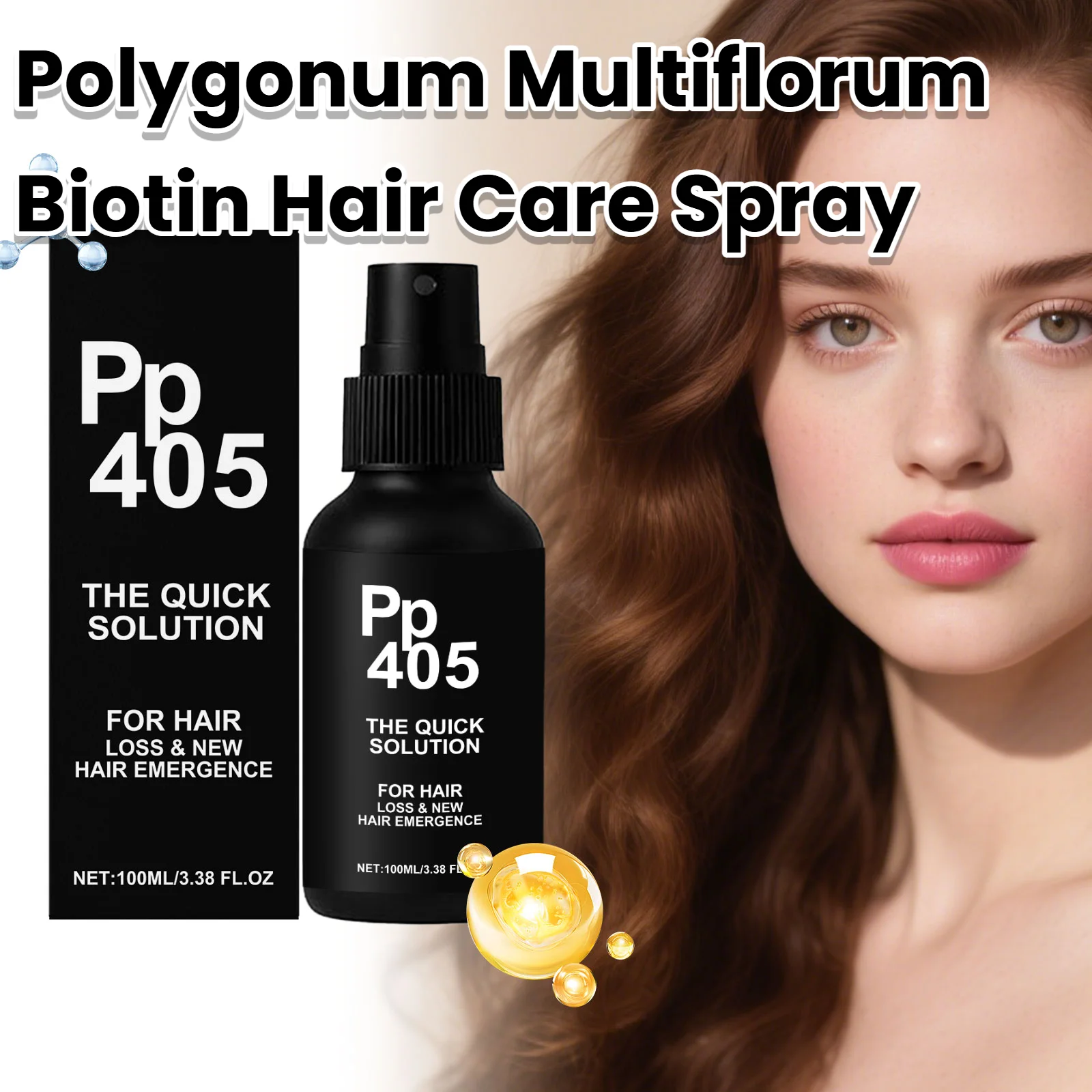 Polygonum Multiflorum Hair Care Spray Biotin Nourishes Scalp ...