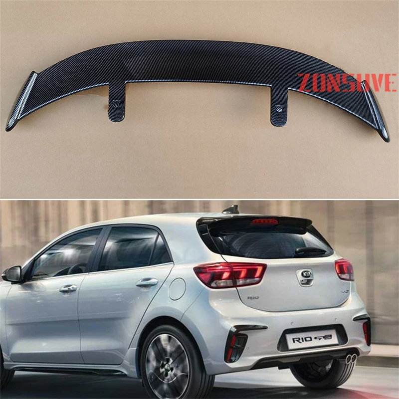 For-KIA-Rio-2020-2023-Year-ABS-Plastic-Spoiler-Hatchback-SUV-Roof-Rear ...