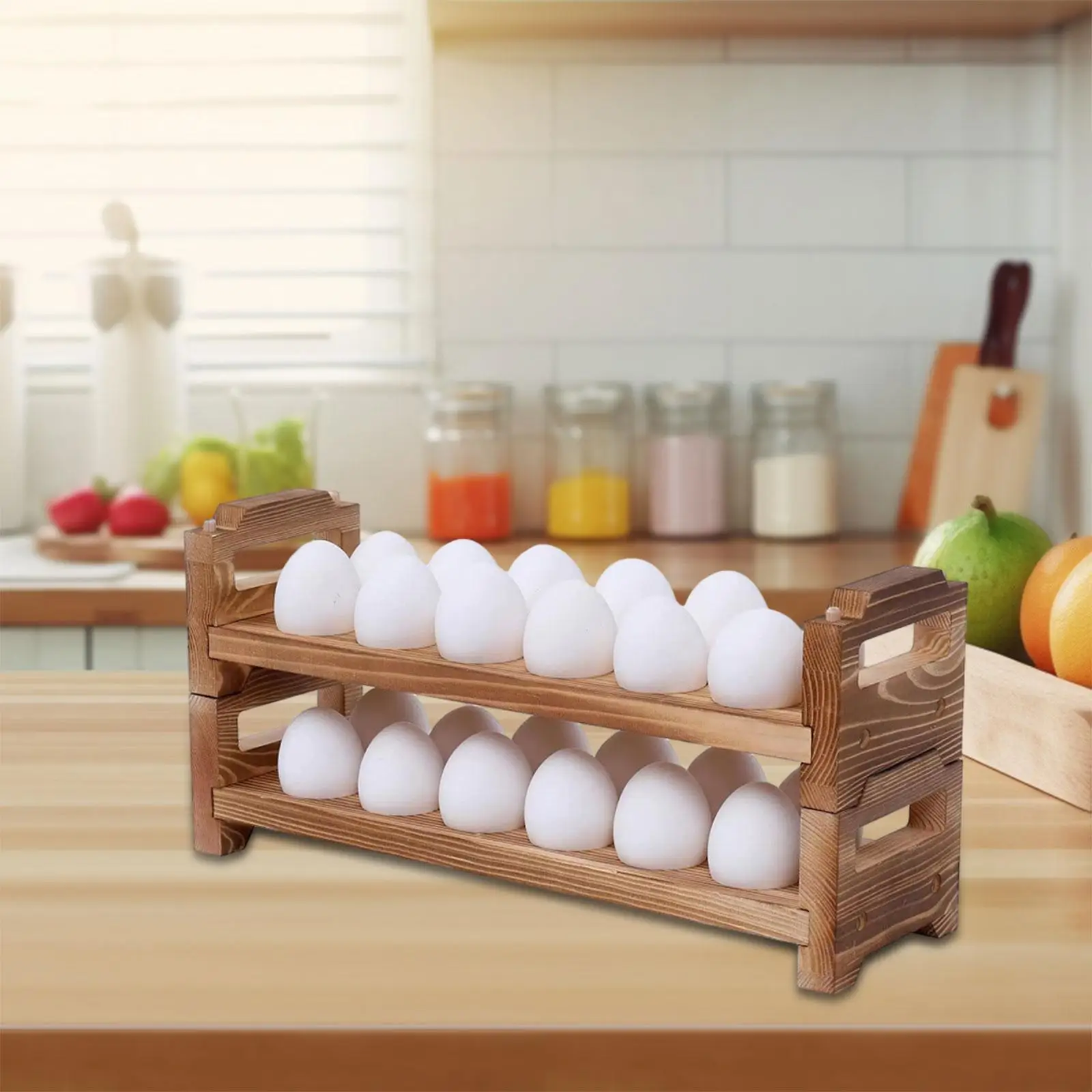 Egg Storage Ideas for Kitchen: How This Wooden Egg Holder Transformed ...
