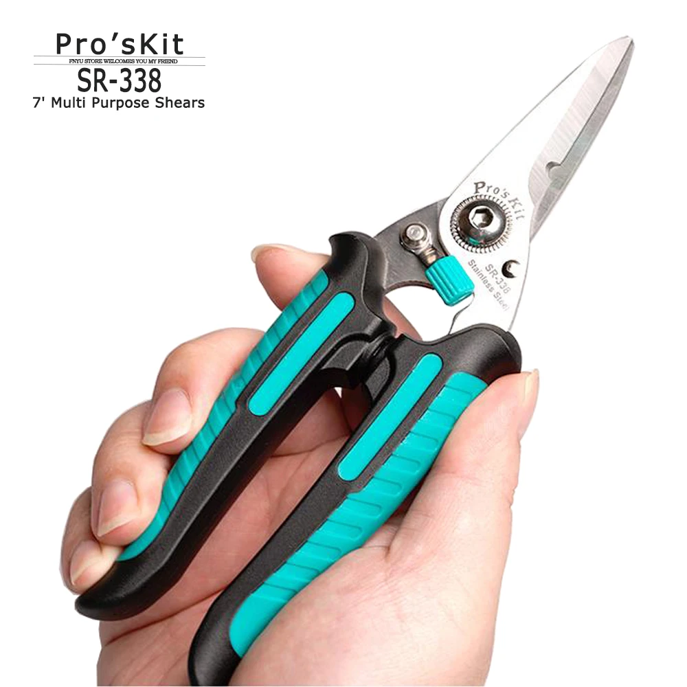 Multi Purpose Shears Pro'sKit SR 338 7' Stainless Steel Scissors Cut ...