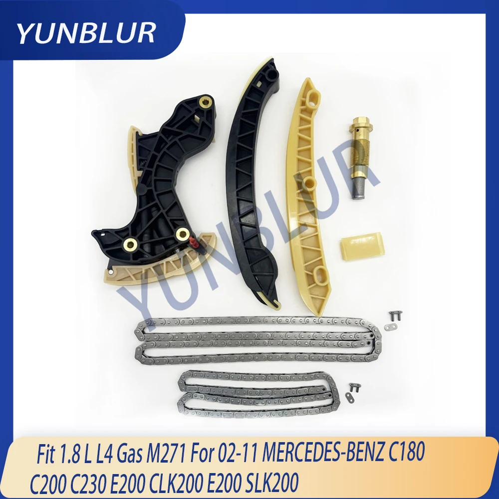 Engine Parts Timing Chain Kit Fit 1.8 L L4 Gas M271 For 02-11 MERCEDES ...