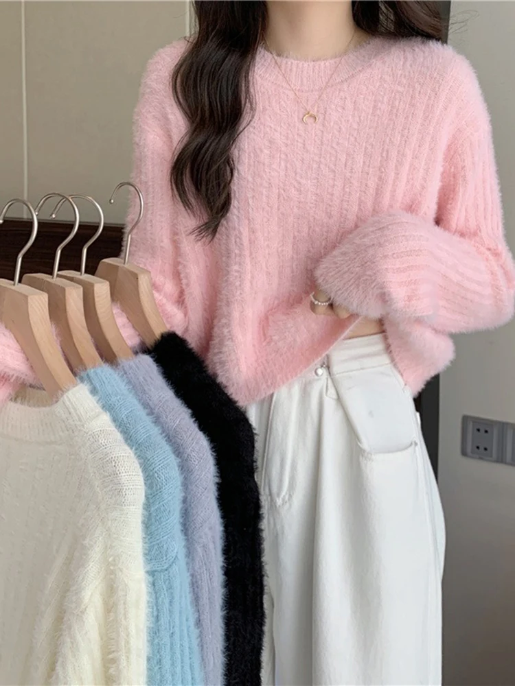 Pull-en-velours-doux-et-chaud-pour-femme-pull-manches-longues-pull ...